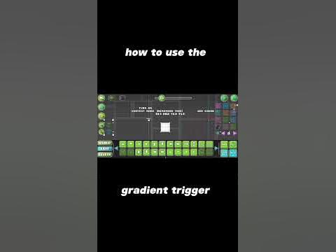 how to use the gradient trigger in #geometrydash - YouTube