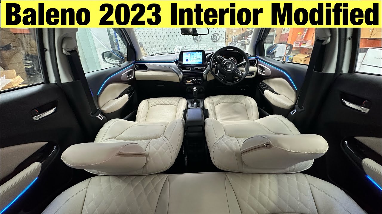 Maruti Baleno 2023 Interior Modified | Base to Top Baleno 2023 ...