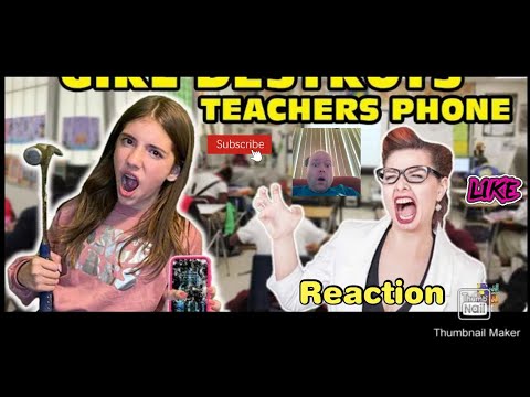 Reaction to Girl Temper Tantrum Smashes Teacher's Phone While At School ...