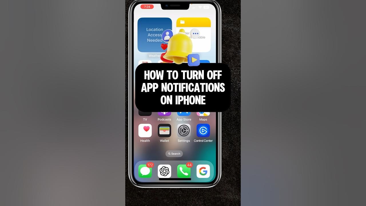 How To Turn Off App Notifications on iPhone 🔕 (Fast!) - YouTube