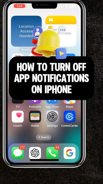 How To Turn Off App Notifications on iPhone 🔕 (Fast!) - YouTube