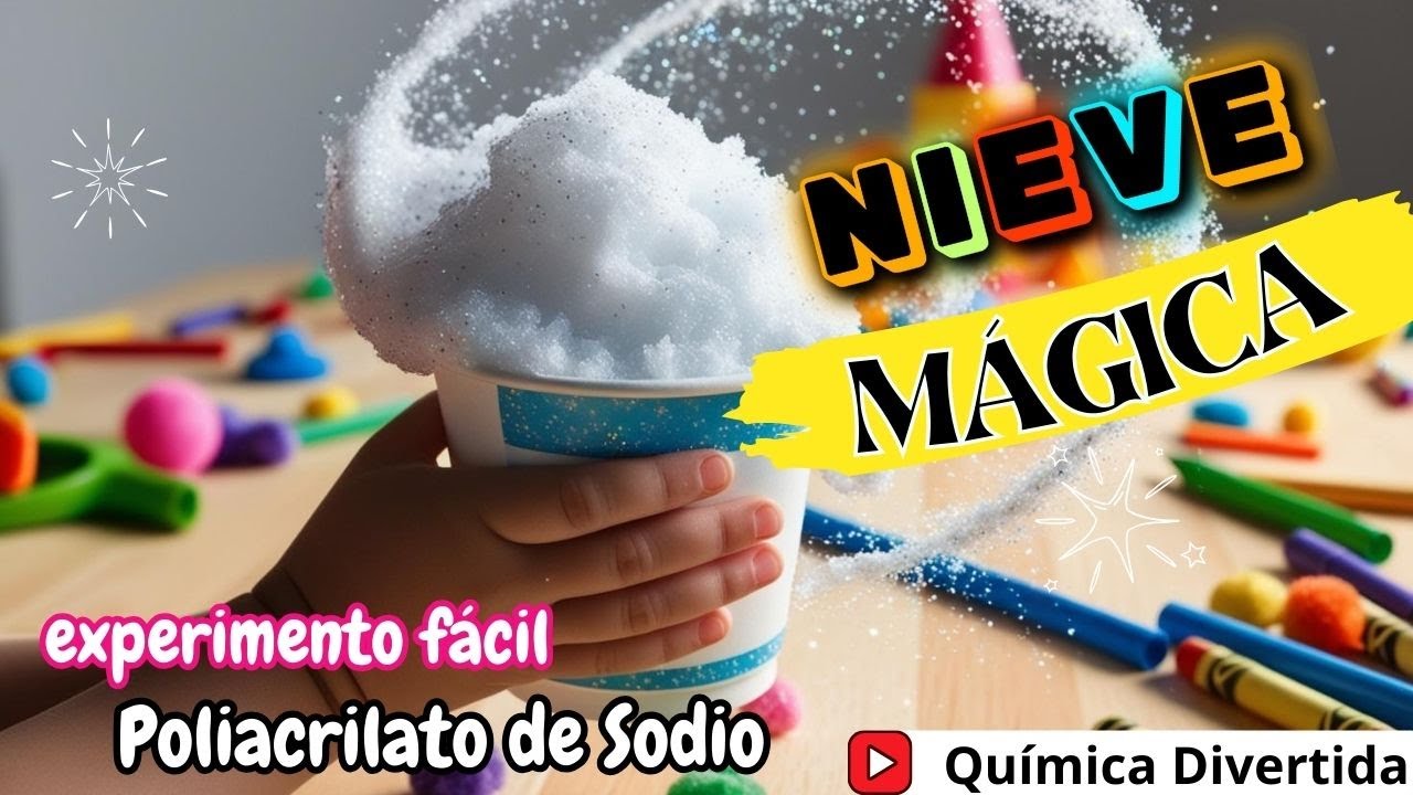 ️🧪 ¡Cómo hacer NIEVE Mágica con Poliacrilato de Sodio! 🌡️ Experimento ...