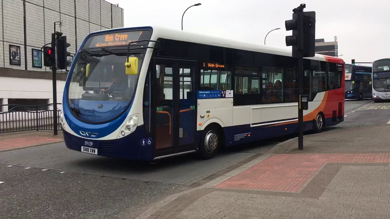 New Stagecoach Bus Sheffield 39109 At City Centre On 1 To High Green ...