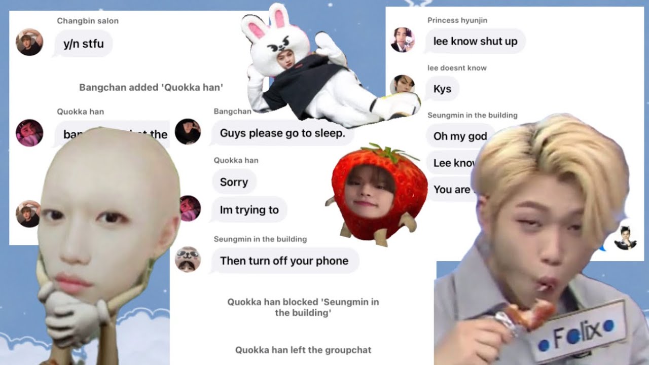 In a group chat with Stray kids (chaotic) - YouTube