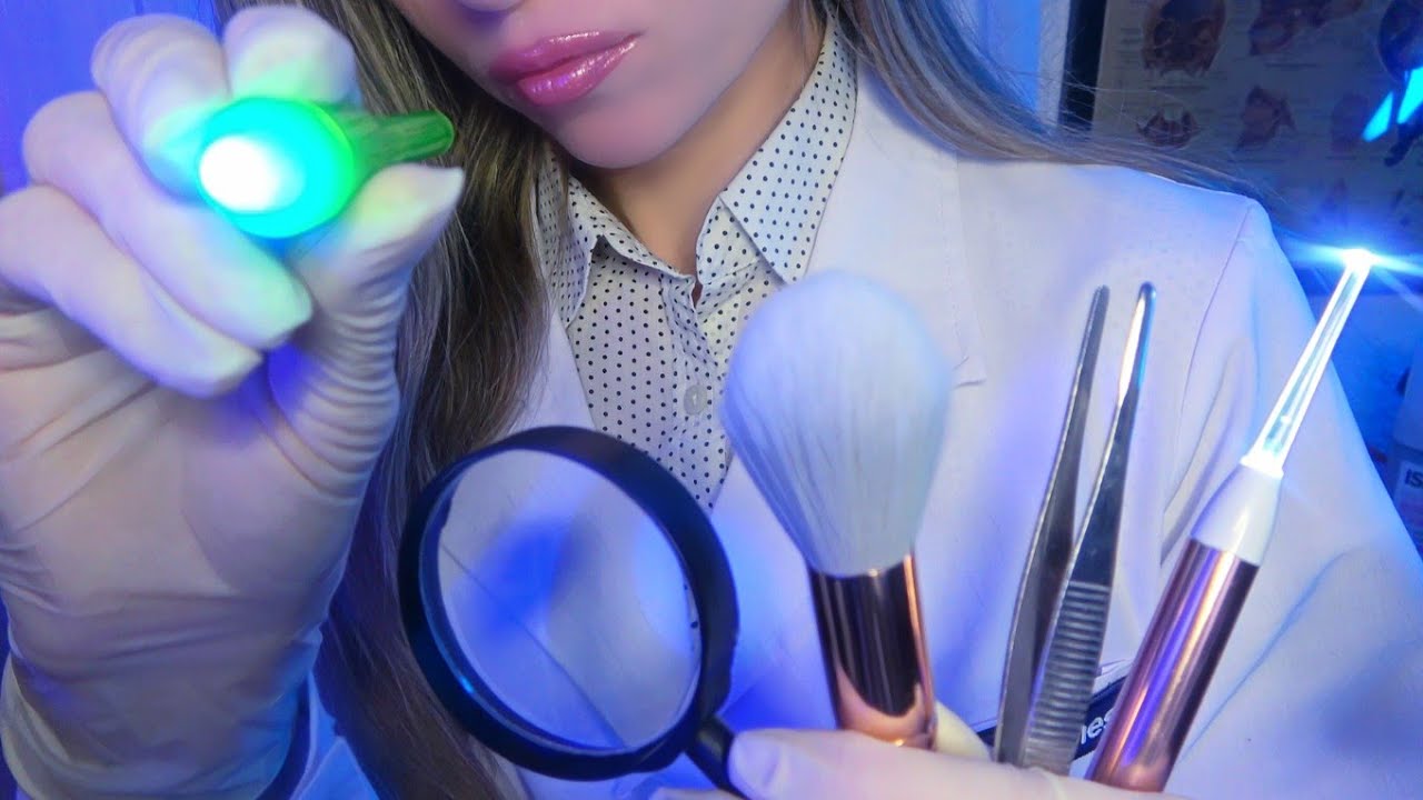ASMR Detailed Medical Face Exam (Face Treatment, Doctor Roleplay, Face ...