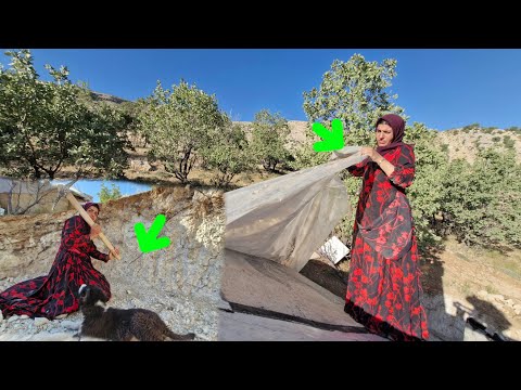 Life in a Mountain Shelter Is Not Easy | A Mother’s Daily Struggle for Survival 💔🏕️