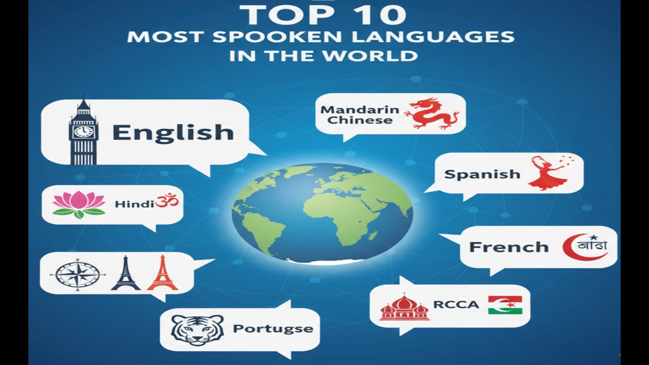 Top 10 Most Spoken Languages in the World 🌍 | Best Top 10 Info - YouTube