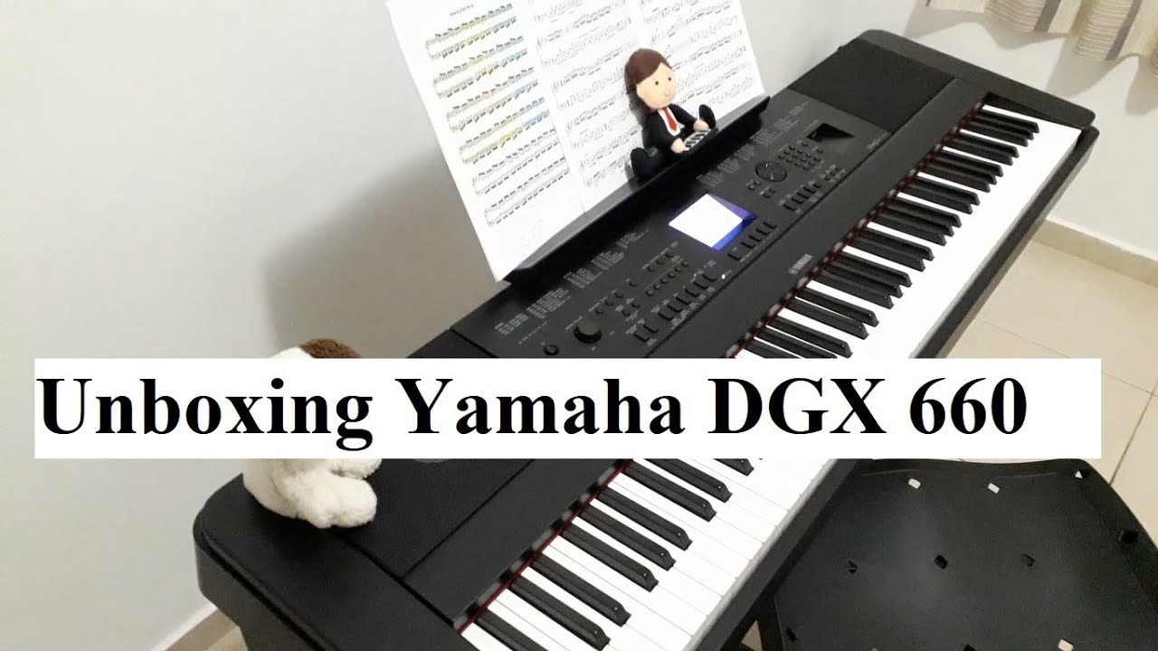 Unboxing do piano Yamaha DGX 660 - YouTube