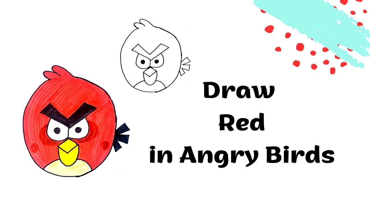 How to Draw Red in Angry Birds | Easy Drawing | Step by Step - YouTube