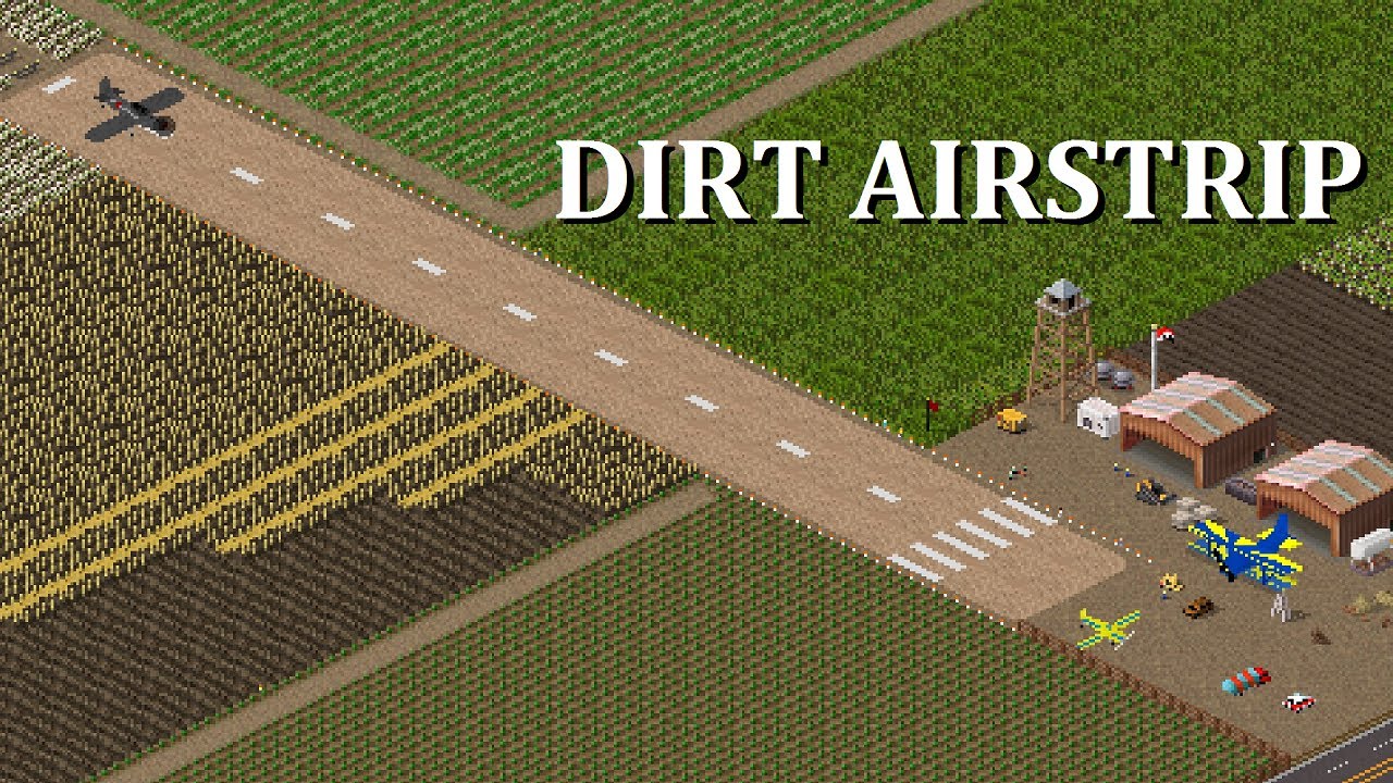 Building A Small Dirt Airstrip | Theotown Airport Builds - YouTube