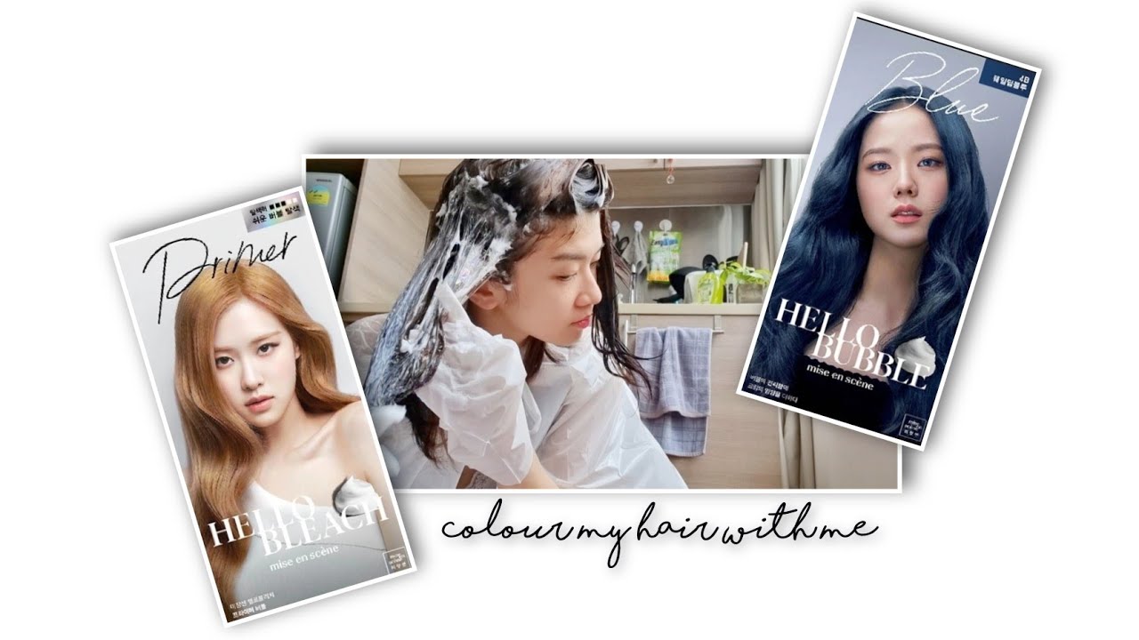 hello bleach primer + hello bubble blue (mise en scéne) ♡ - YouTube
