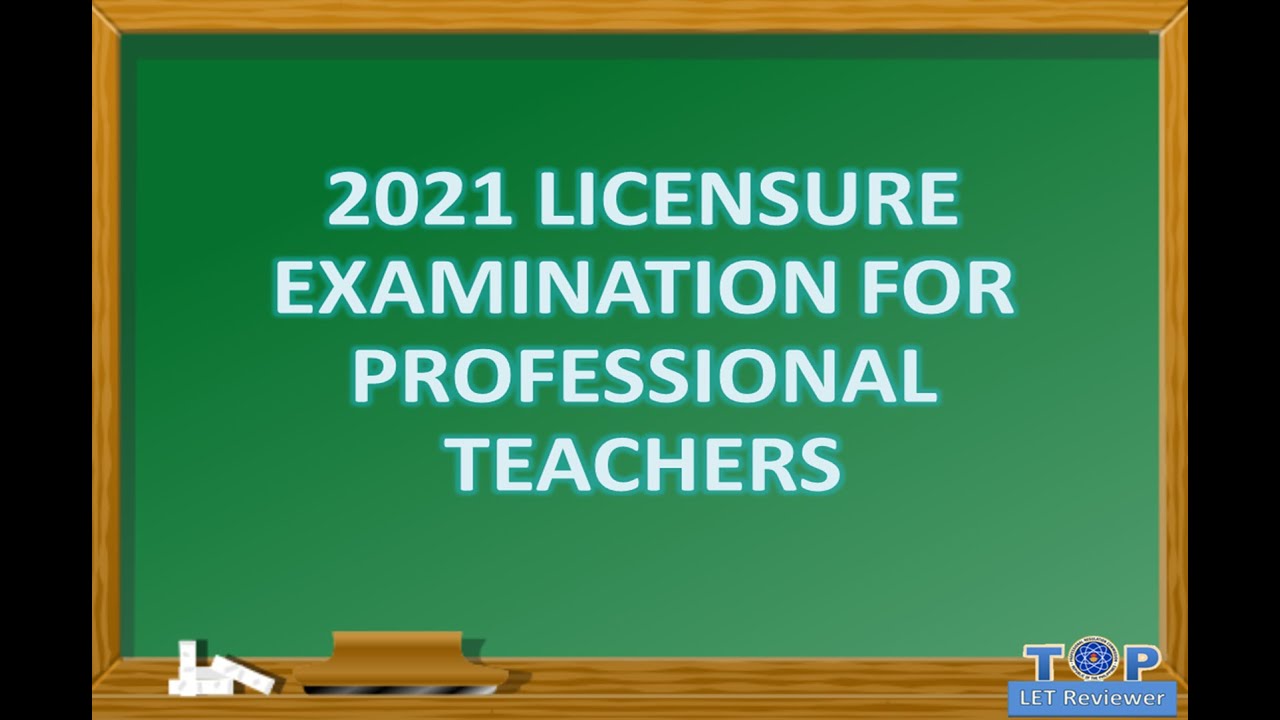 2021 LICENSURE EXAMINATION FOR PROFESSIONAL TEACHERS YouTube 2021-licensure-examination-for-professional-teachers-youtube