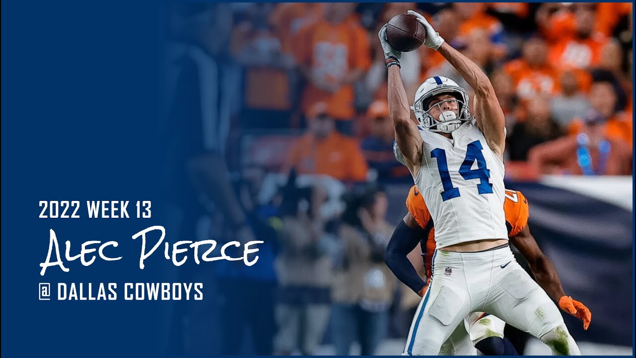 Alec Pierce WR Indianapolis Colts | Every Target and Catch | 2022 Week ...
