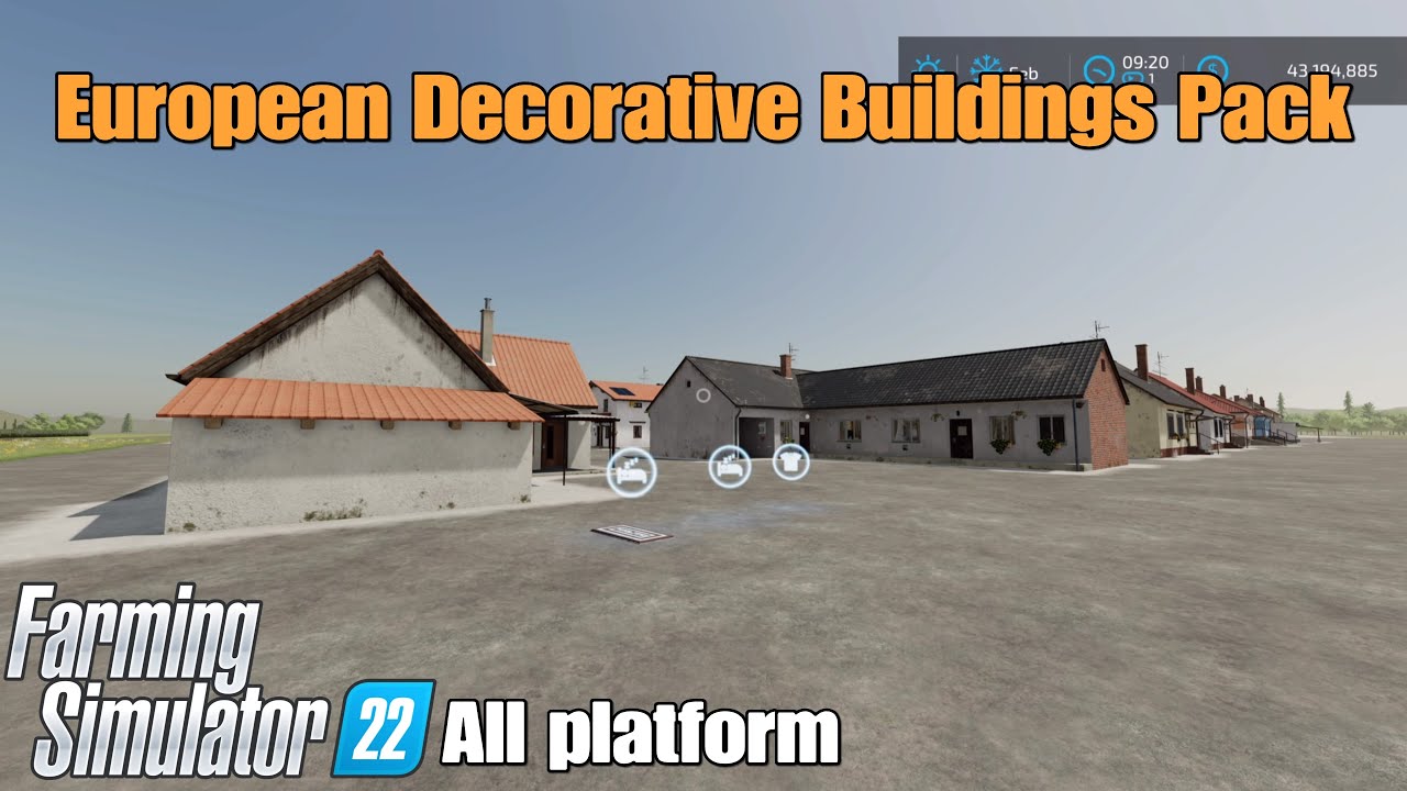 European Decorative Buildings Pack. / FS22 mdo for all platforms - YouTube