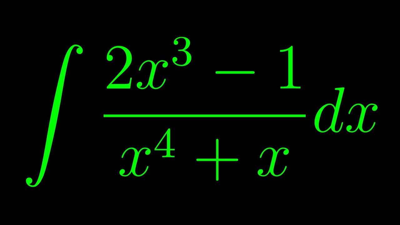 Integral Of 2X 3 1 X 4 X YouTube