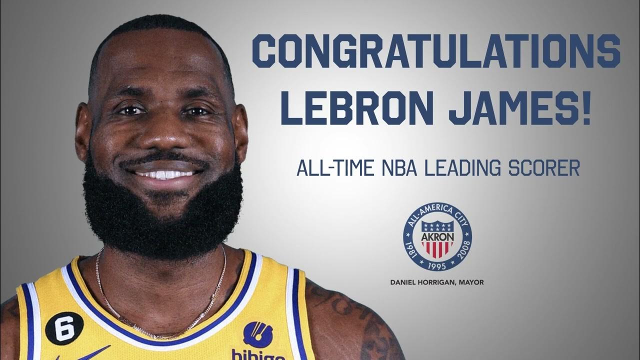 CONGRATULATIONS LEBRON JAMES!!! - YouTube