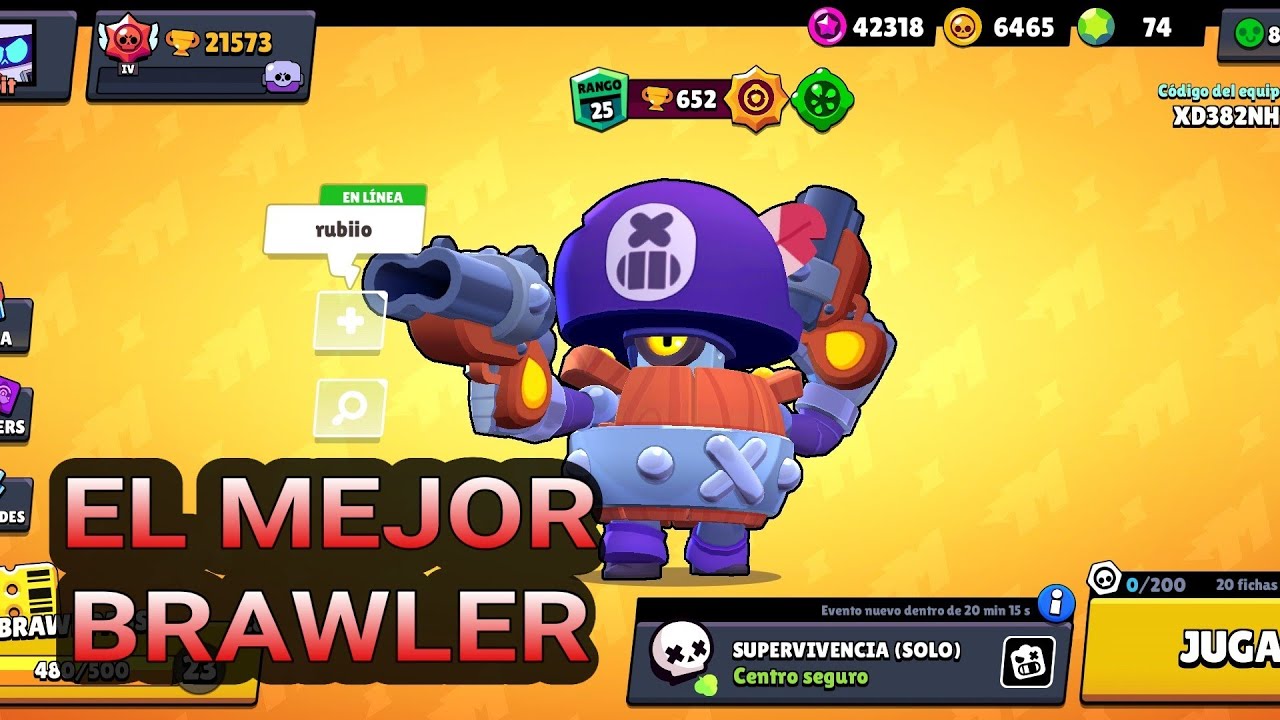 El mejor brawler para supervivencia solo! | Brawl stars | Pit BS - YouTube