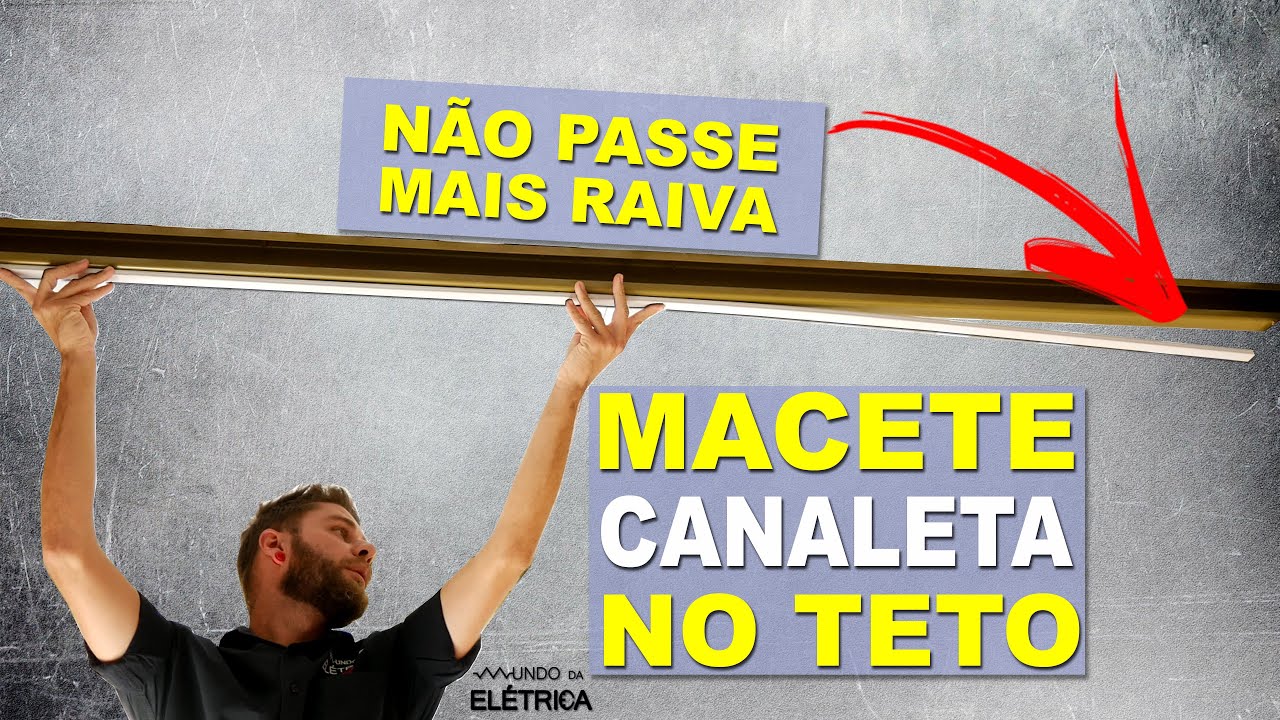 MACETE instalando CANALETA de PVC - YouTube