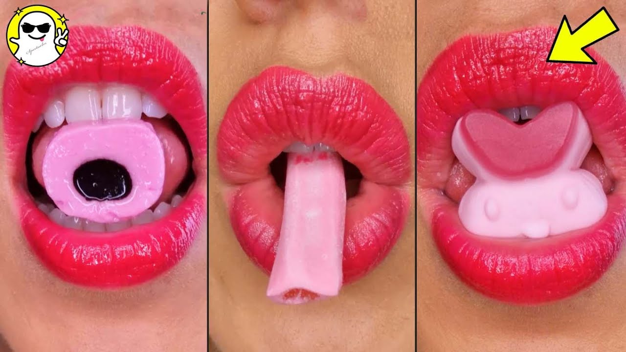 Satisfying ASMR Eating Pink Food Compilation Mukbang 먹방 - YouTube