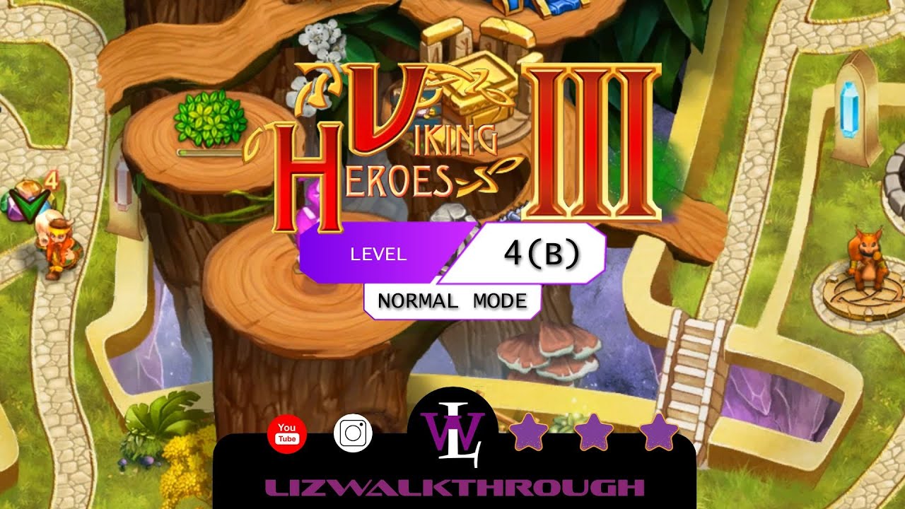 Viking Heroes 3 - Level 4B - Normal Mode - YouTube