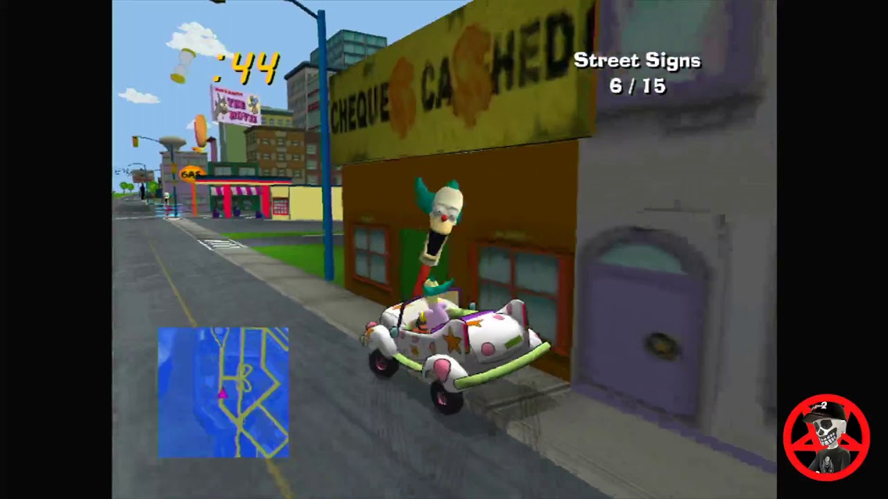 The Simpsons Road Rage Missions 9 Krusty's Escape - YouTube