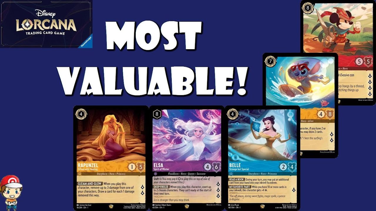 The Most Valuable Disney Lorcana Cards! NOT Enchanted! First Chapter ...