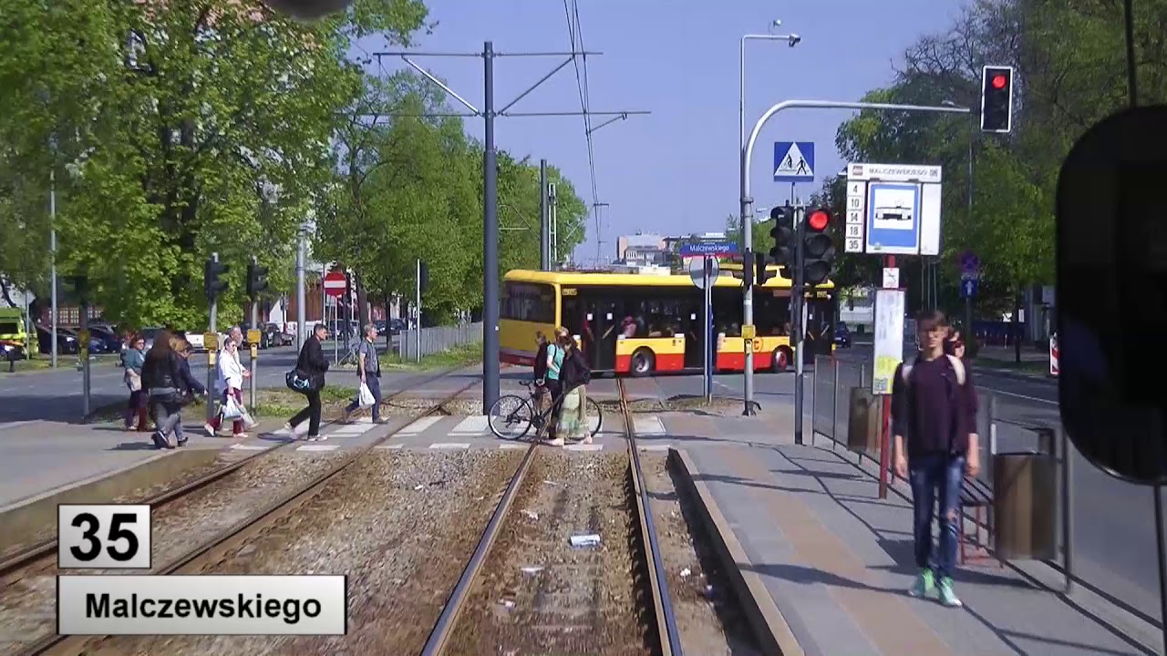 Tramwaje Warszawa linia 35 - YouTube