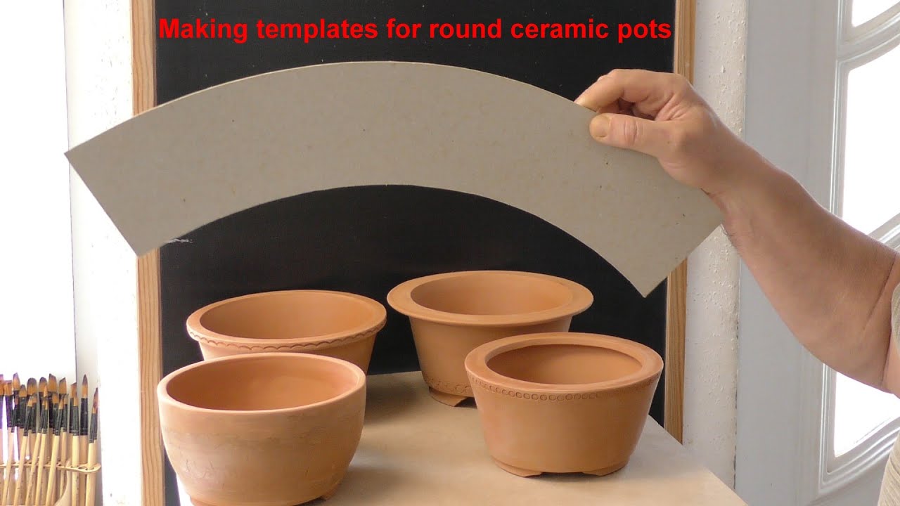 Making round bonsai pots with slabs and templates (part 3) - YouTube