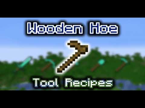 How to Craft a Wooden Hoe - Minecraft - YouTube