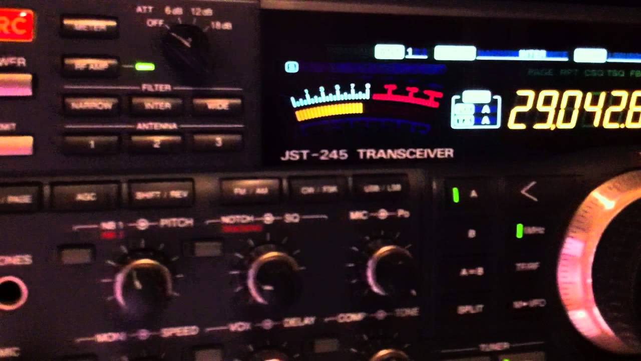 K1KW in QSO with ON8GT receive by PE1JXI on JST 245 and cobweb antenna ...