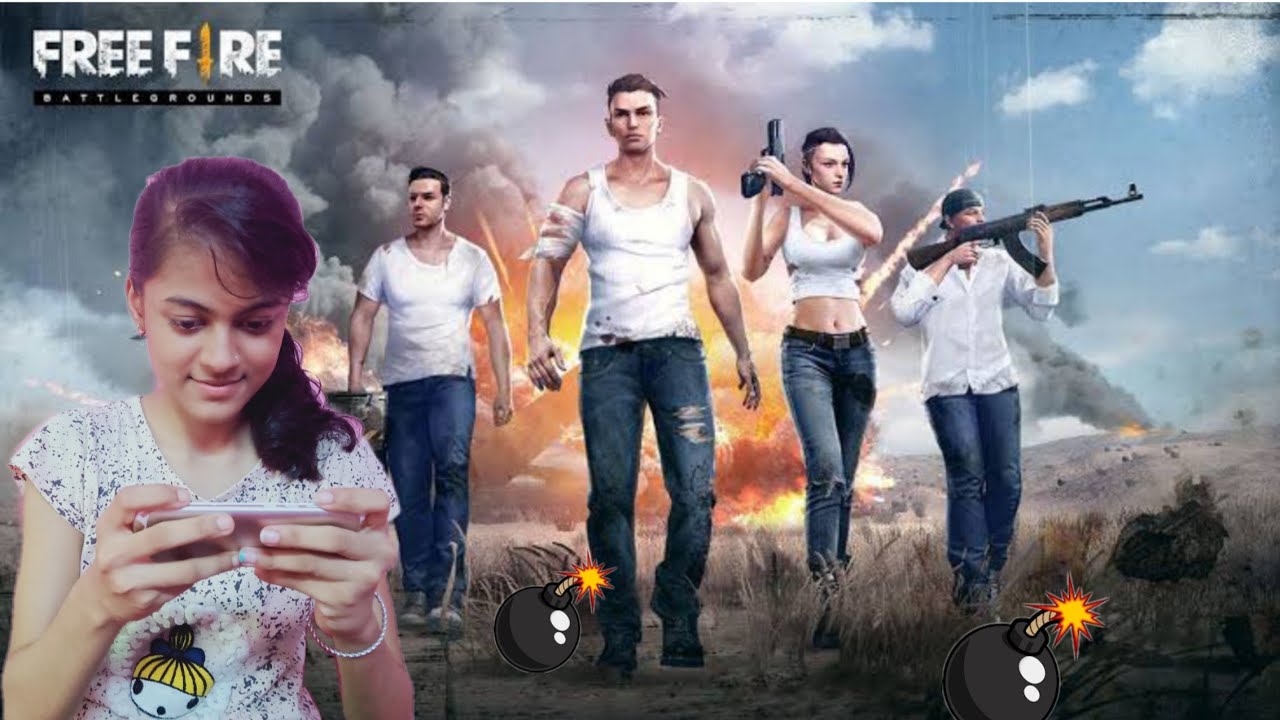 Indian Girl Playing Free Fire || First Time Playing Free Fire | Cute ...