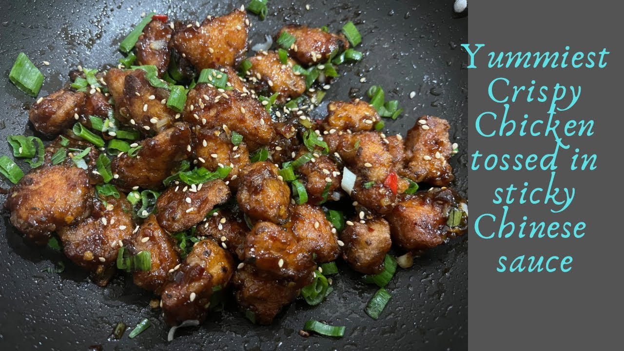 Yummiest Crispy Chicken tossed in sticky Chinese sauce… - YouTube