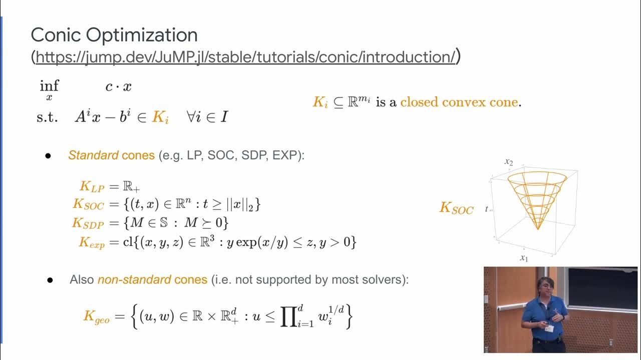 Modeling and Duality in Domain Specific Languages For Optimization | Juan Pablo Vielma | ASE60 ...