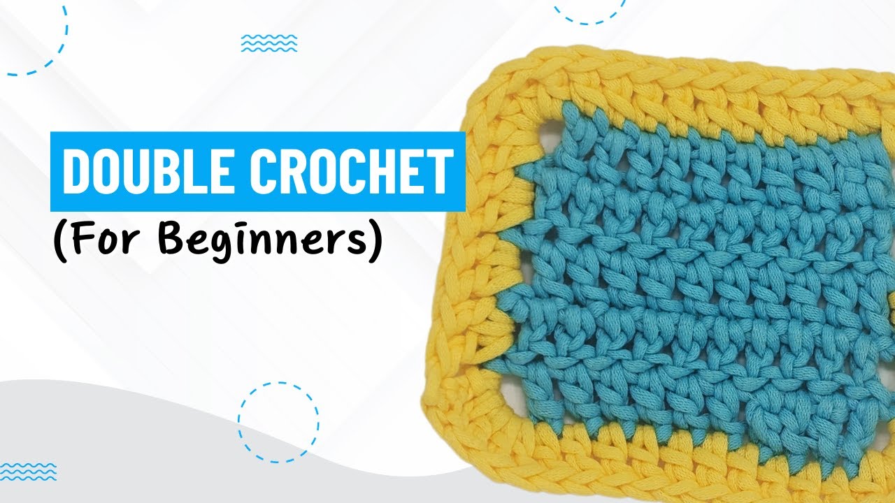 Double Crochet Stitch - Slow (For Beginners) - YouTube