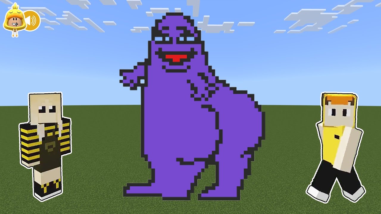 @MCGG MEMBUAT GRIMACE SUS DI MINECRAFT - YouTube