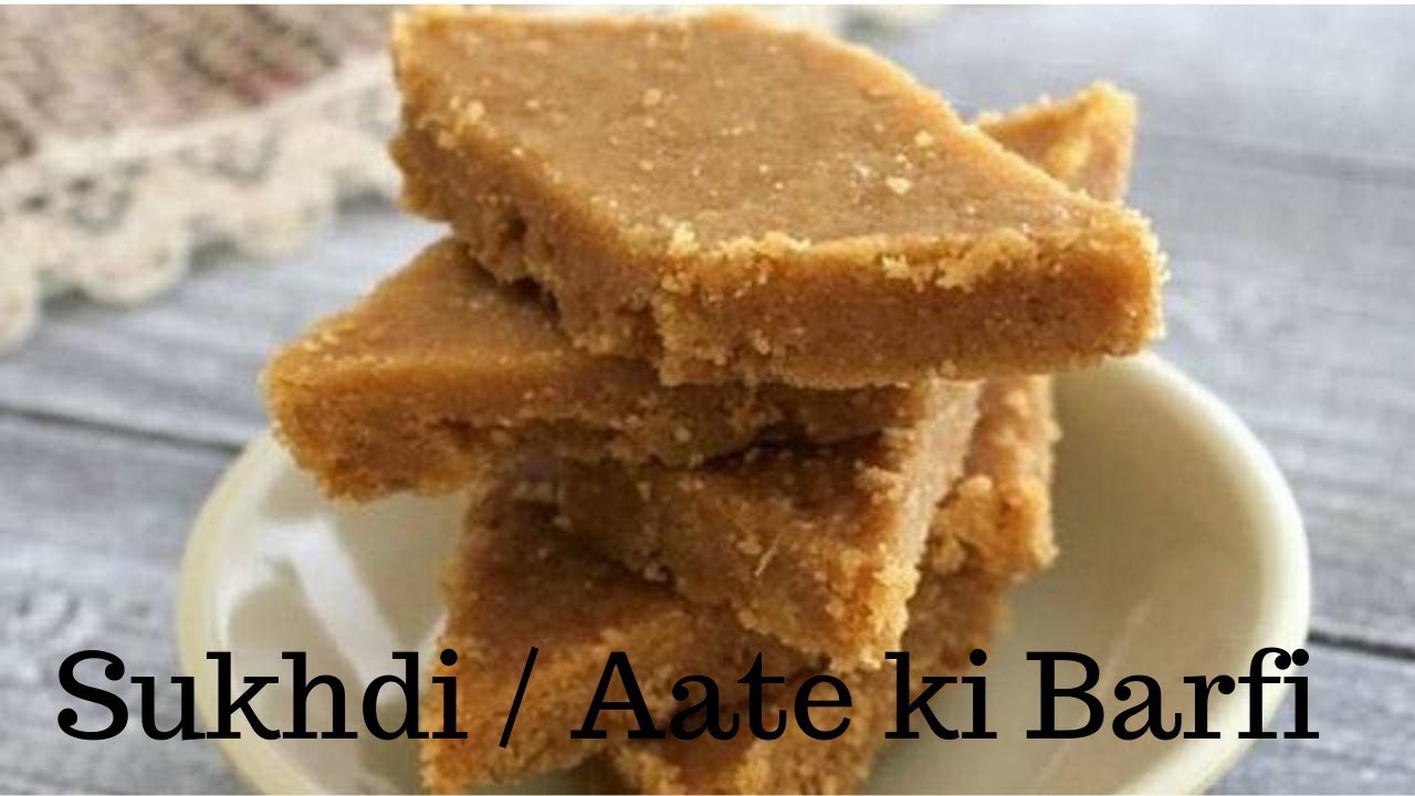 Gur Papdi recipe - Gol papdi- Sukhadi - Gor Papri - Aate ki Barfi - YouTube