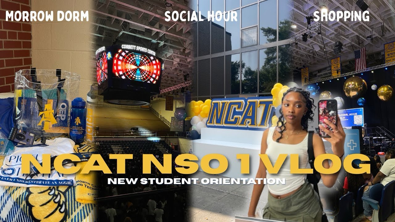 COLLEGE DIARIES 002 ♡: NCAT NSO 1 VLOG 💙💛 (thee best nso) - YouTube