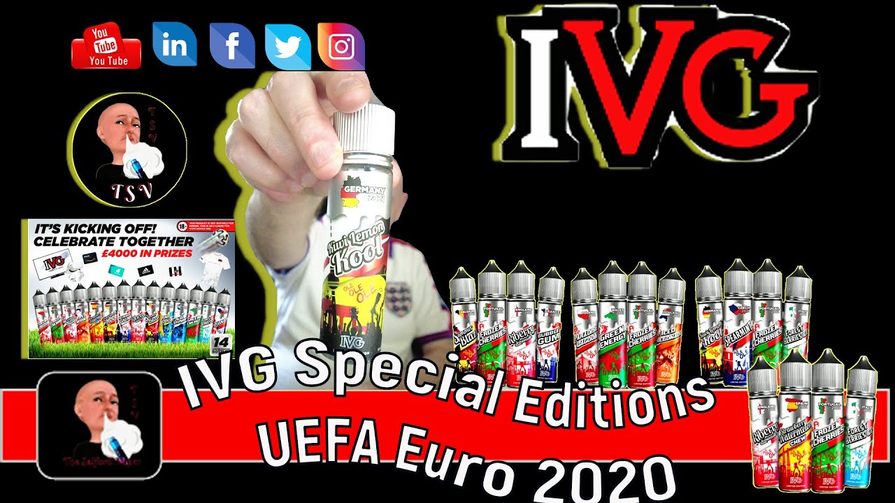 Four of the Special edition IVG e liquids. - YouTube