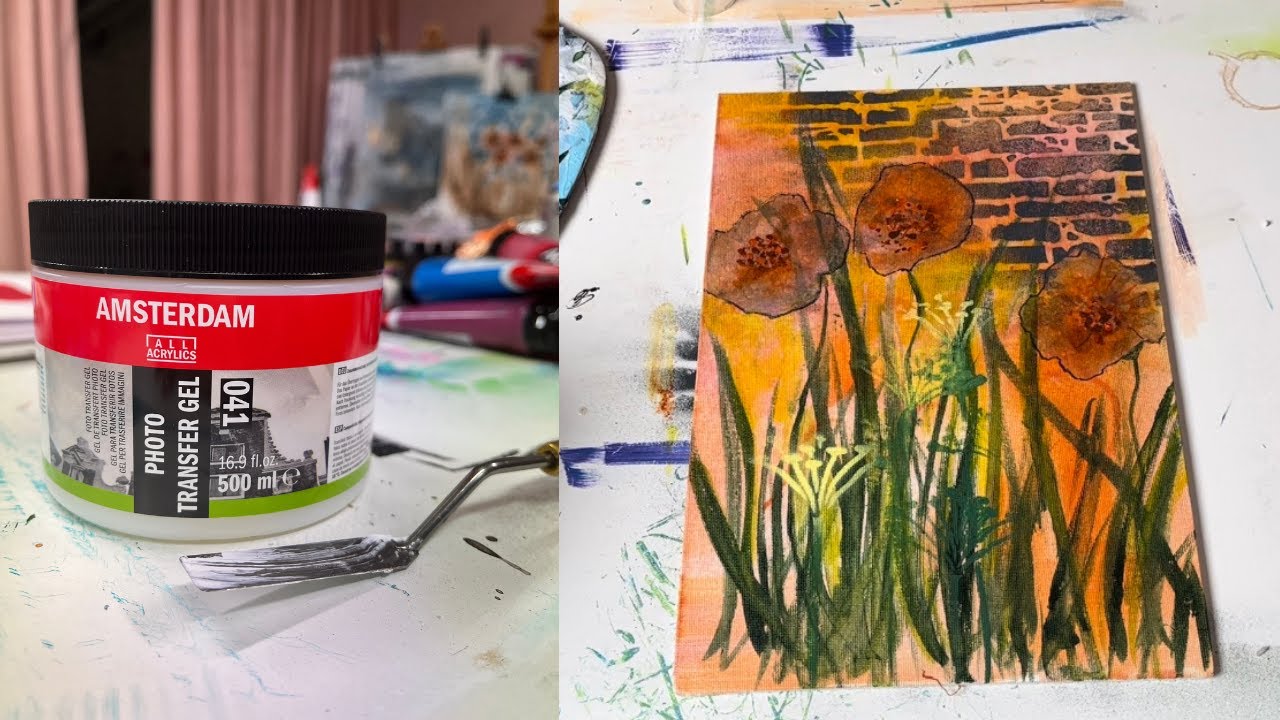 How to use photo transfer gel - YouTube