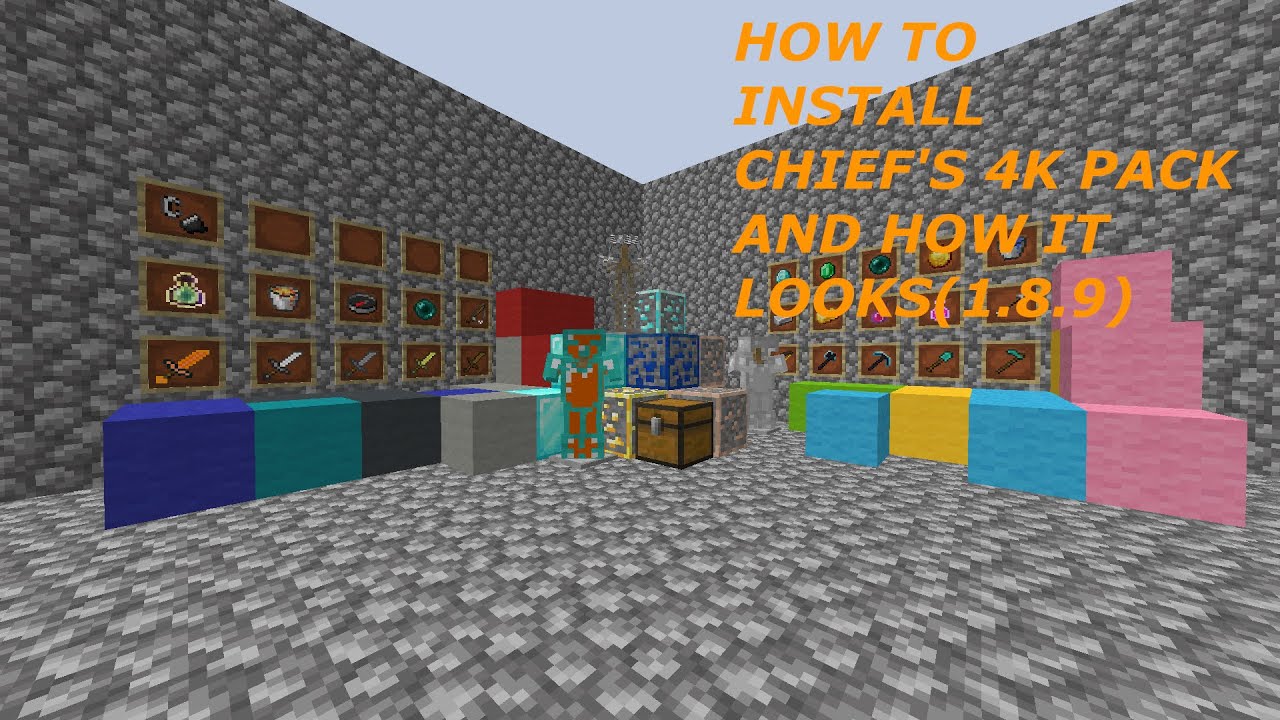 How To Download & Install Chief's 4k Texture pack - YouTube