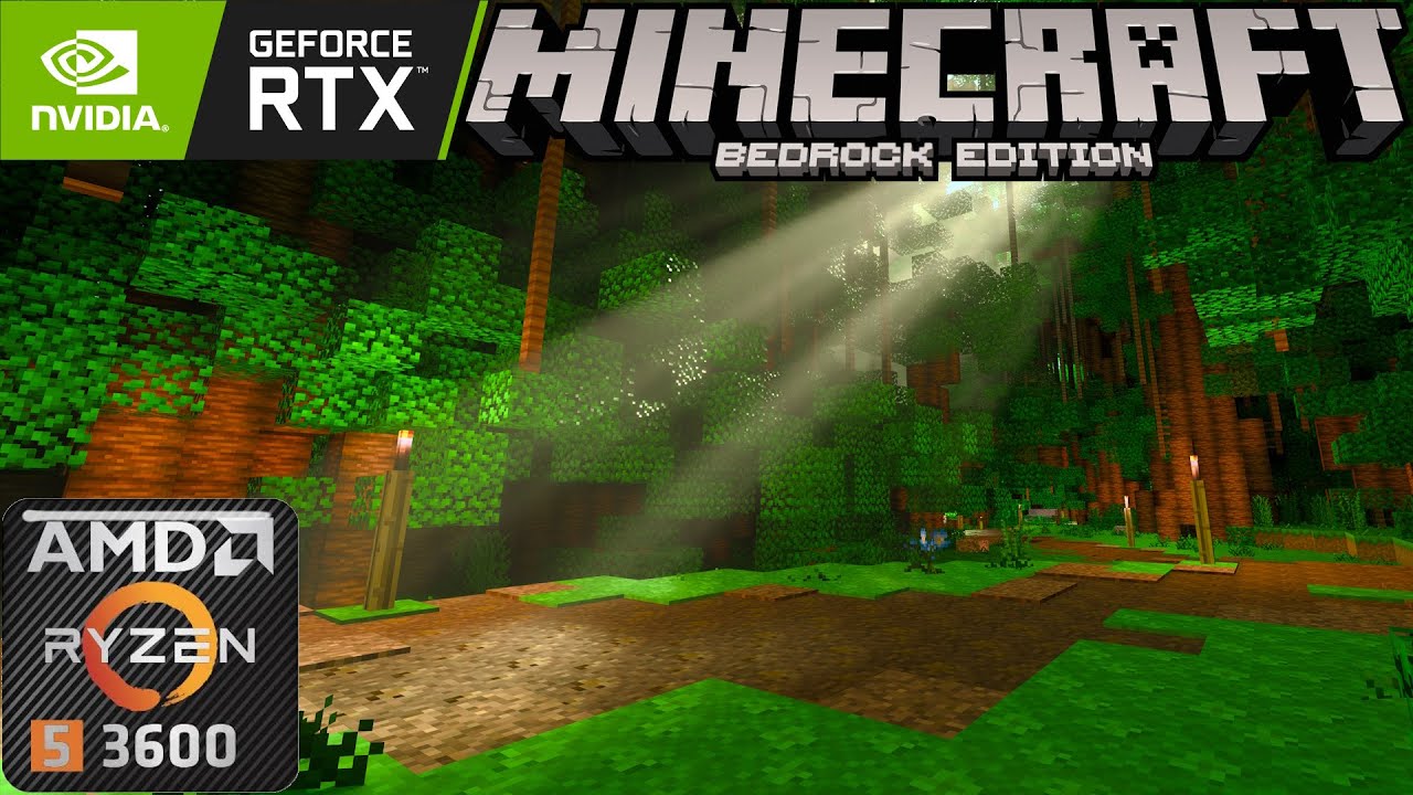 MINECRAFT BEDROCK | RTX 3060 12 GB + Ryzen 5 3600 FPS TEST BENCHMARK ...