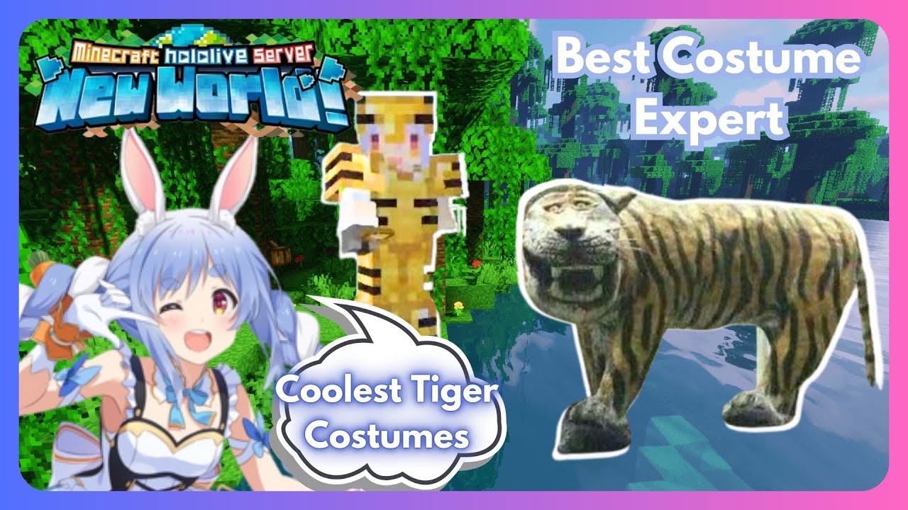 Pekora the Costume Expert Makes a Cool Tiger Costume [ Pekora Ch ...
