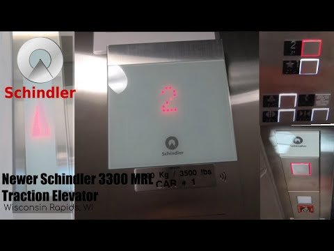 Newer Schindler 3300 MRL Traction Elevator at the South Wood County ...