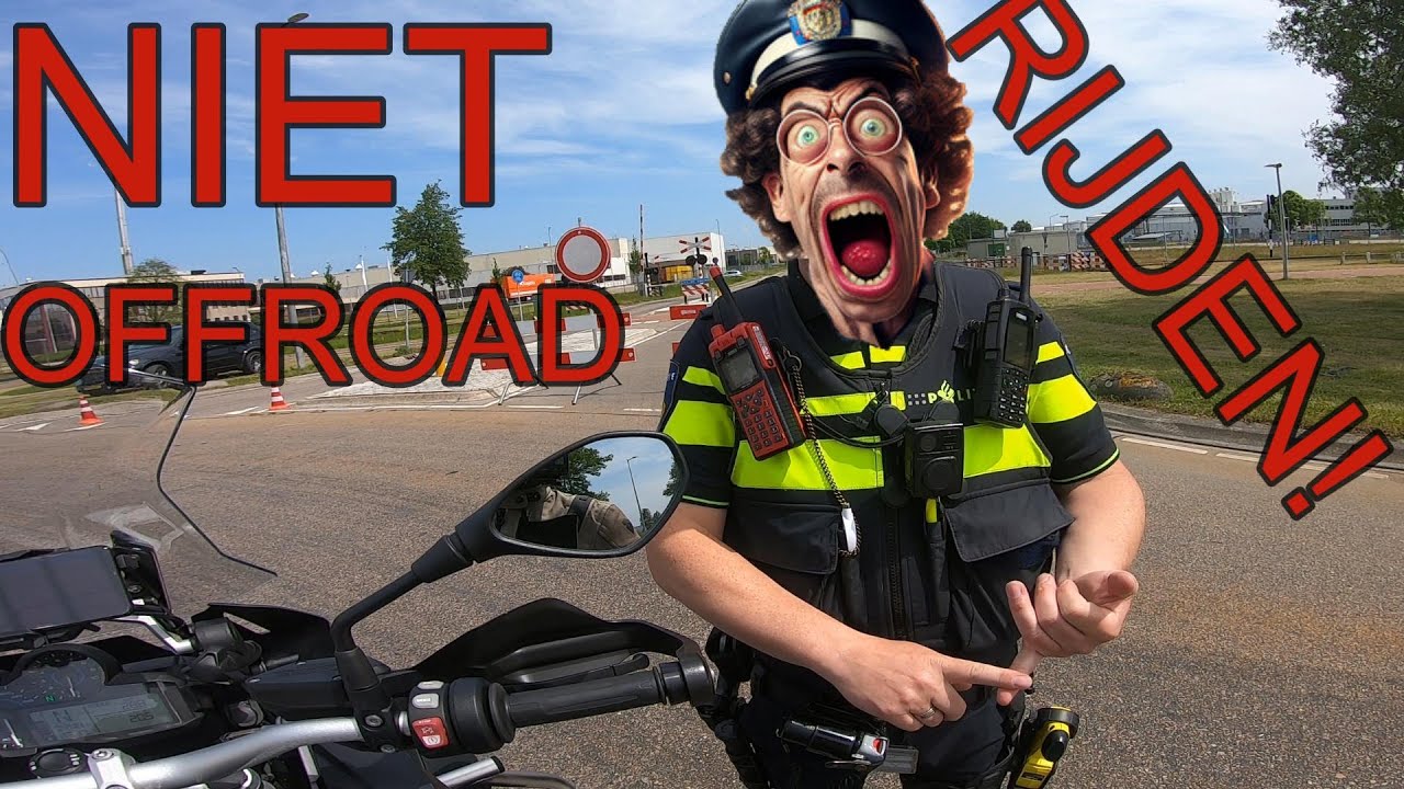 Motor rit / vlog #7 POLITIE: " NIET HIER OFFROAD RIJDEN" & NIEUWE HELM ...