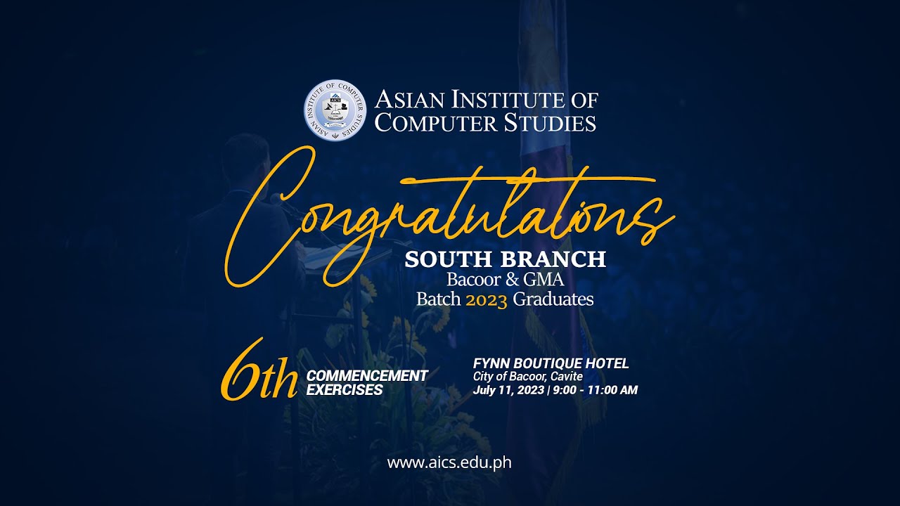 AICS SOUTH BRANCH GRADUATION 2023 - YouTube