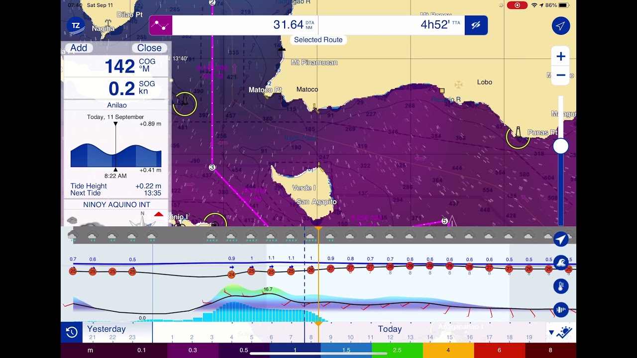 Weather routing ecdis chart and features - YouTube
