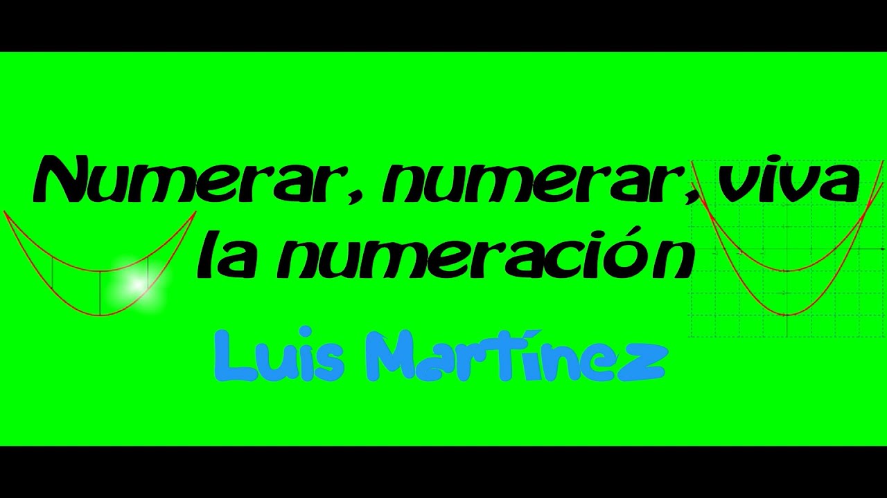 Numerar, numerar, viva la numeración - YouTube