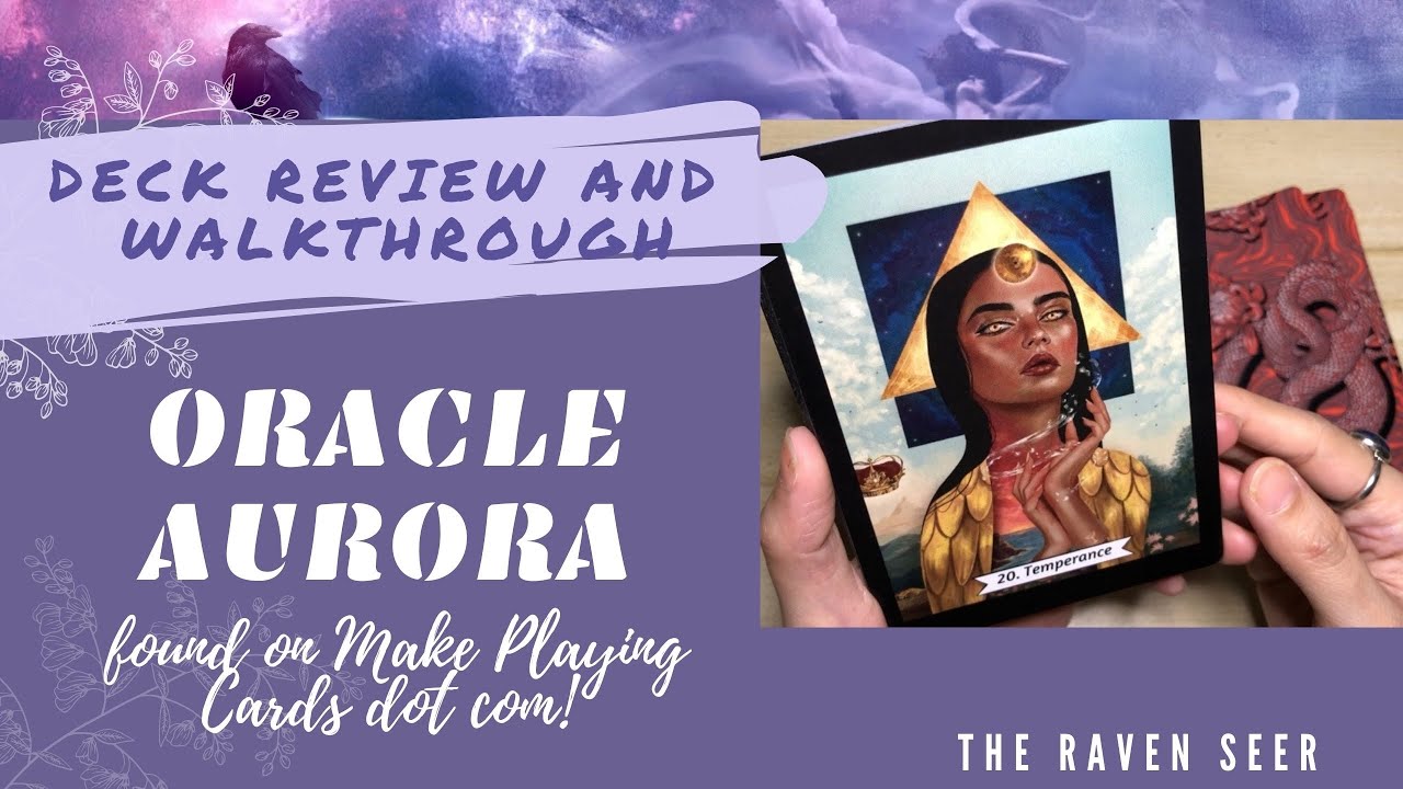 ORACLE AURORA - Elegant & intriguing oracle deck from MakePlayingCards ...
