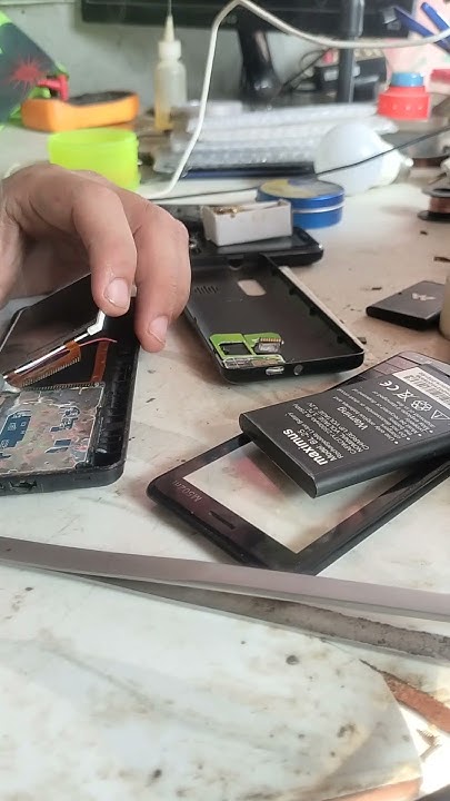 How to easily change replace china feature phone keypad mobile phone LCD Screen Display - YouTube