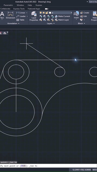 AutoCad 2D Drawing Tutorial 6 #autocad #autocad2021 #shorts - YouTube